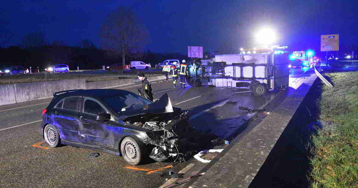 Mauer/Rhein-Neckar-Kreis: Hoher Schaden bei Unfall mit vier Fahrzeugen – Drei Verletzte | RNF.de